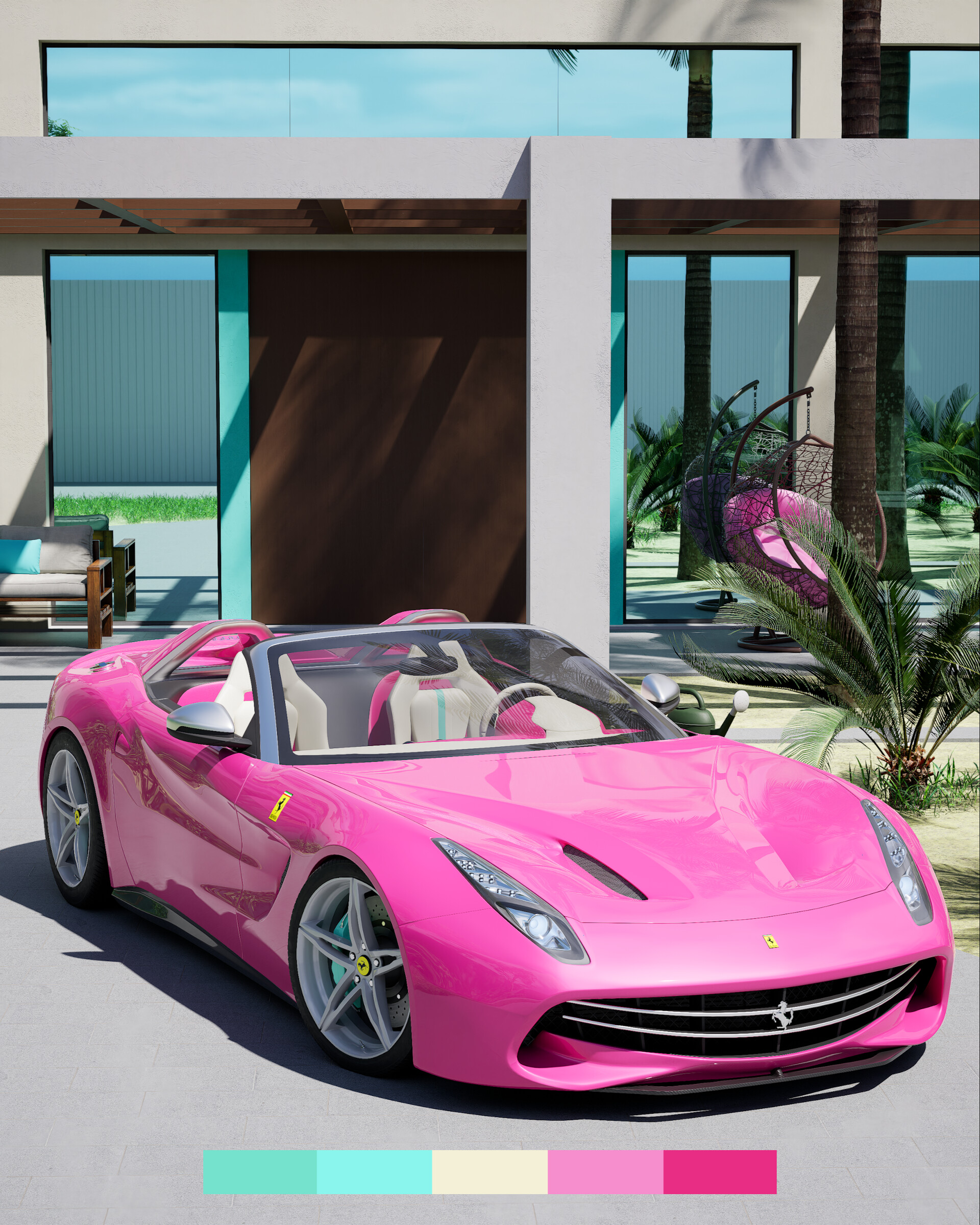 ArtStation - Ferrari F60 America Barbie