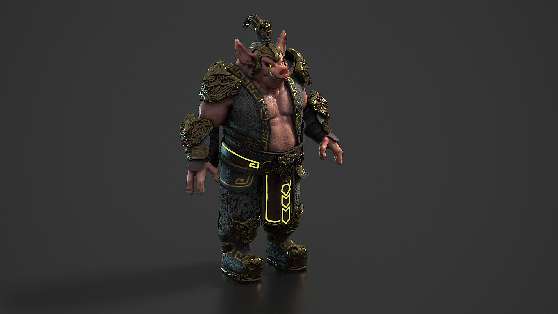 ArtStation - Warrior Pig