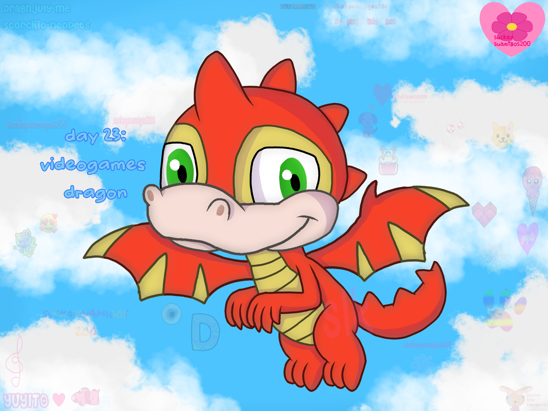 ArtStation - Dragnjuly Day 23: videogames dragon