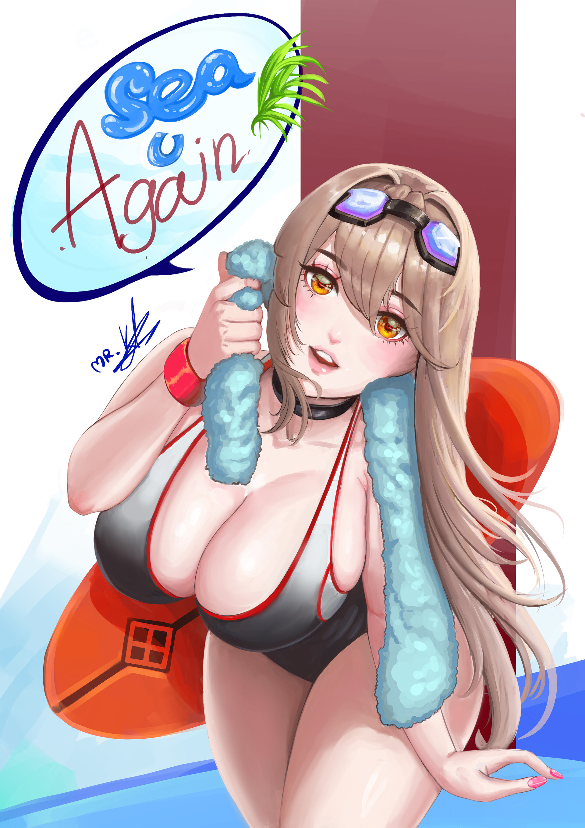 ArtStation - NIKKE : Rapi Swimsuit