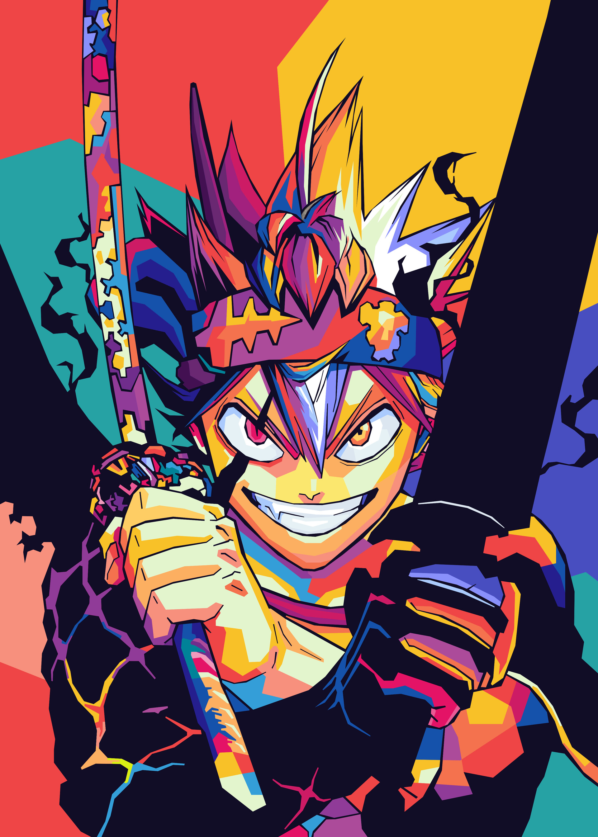 fahry ciponk - asta black clover wpap pop art