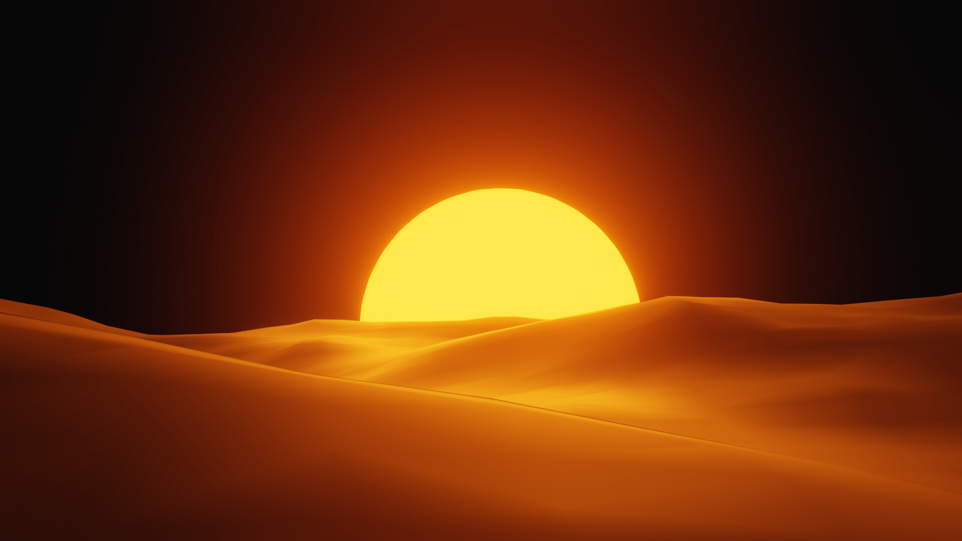 ArtStation - Sunset With Baked Lighting