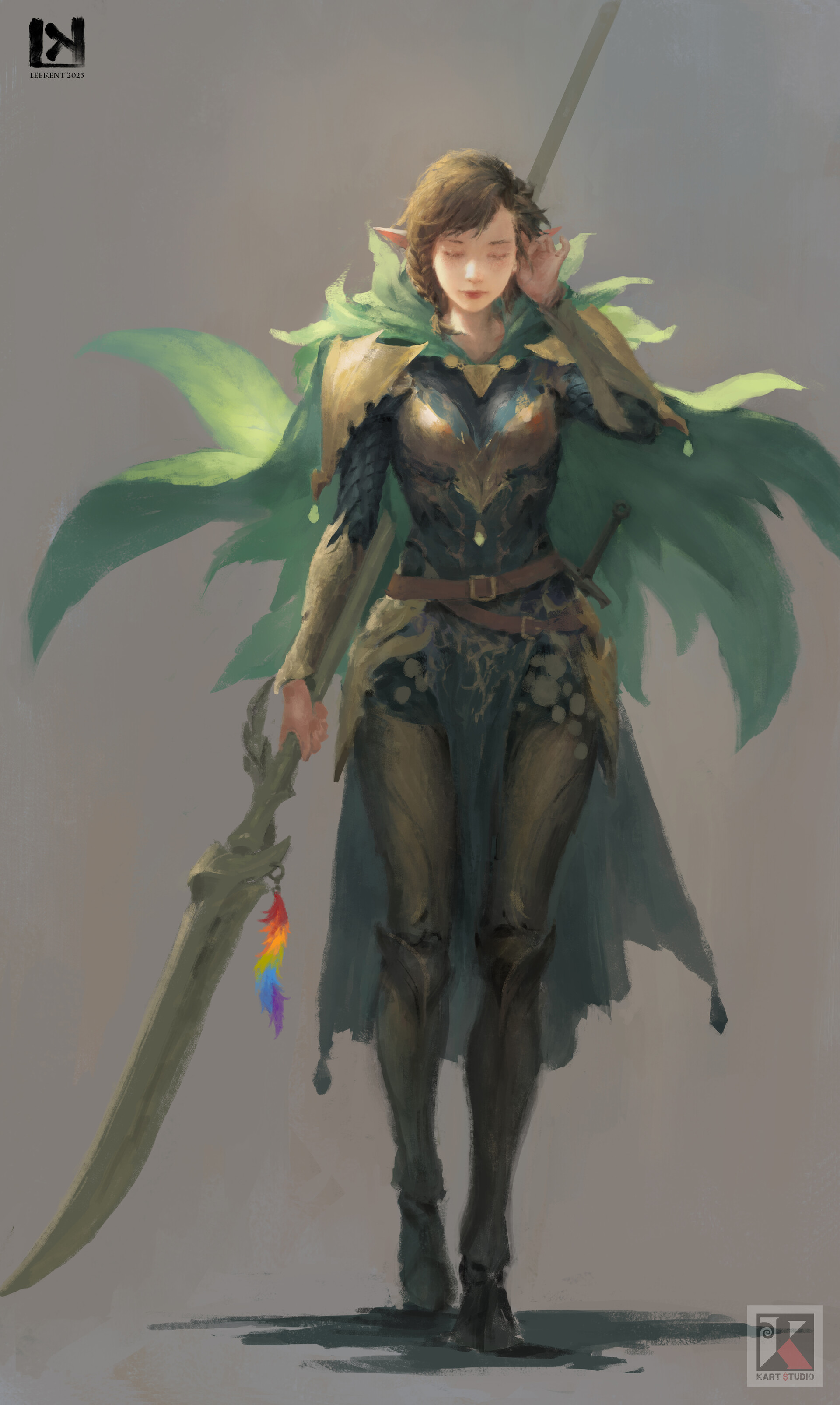 ArtStation - Elven Halberdier