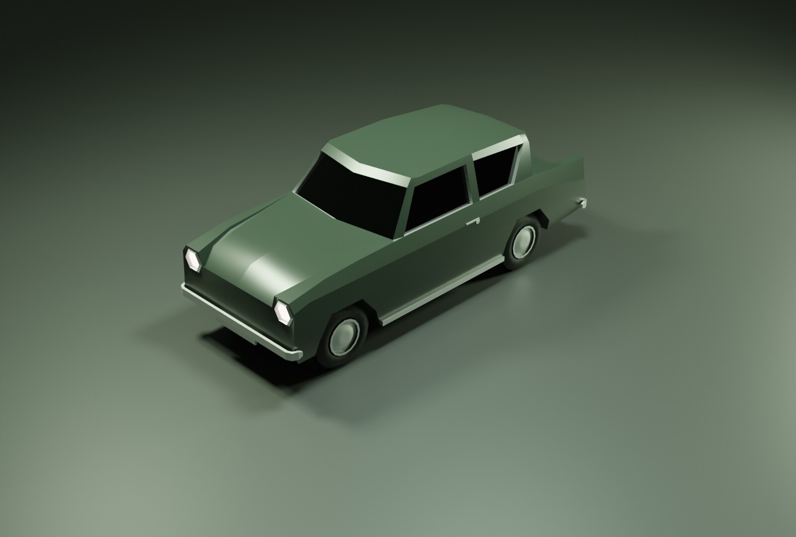 ArtStation - Blender Low Poly Car