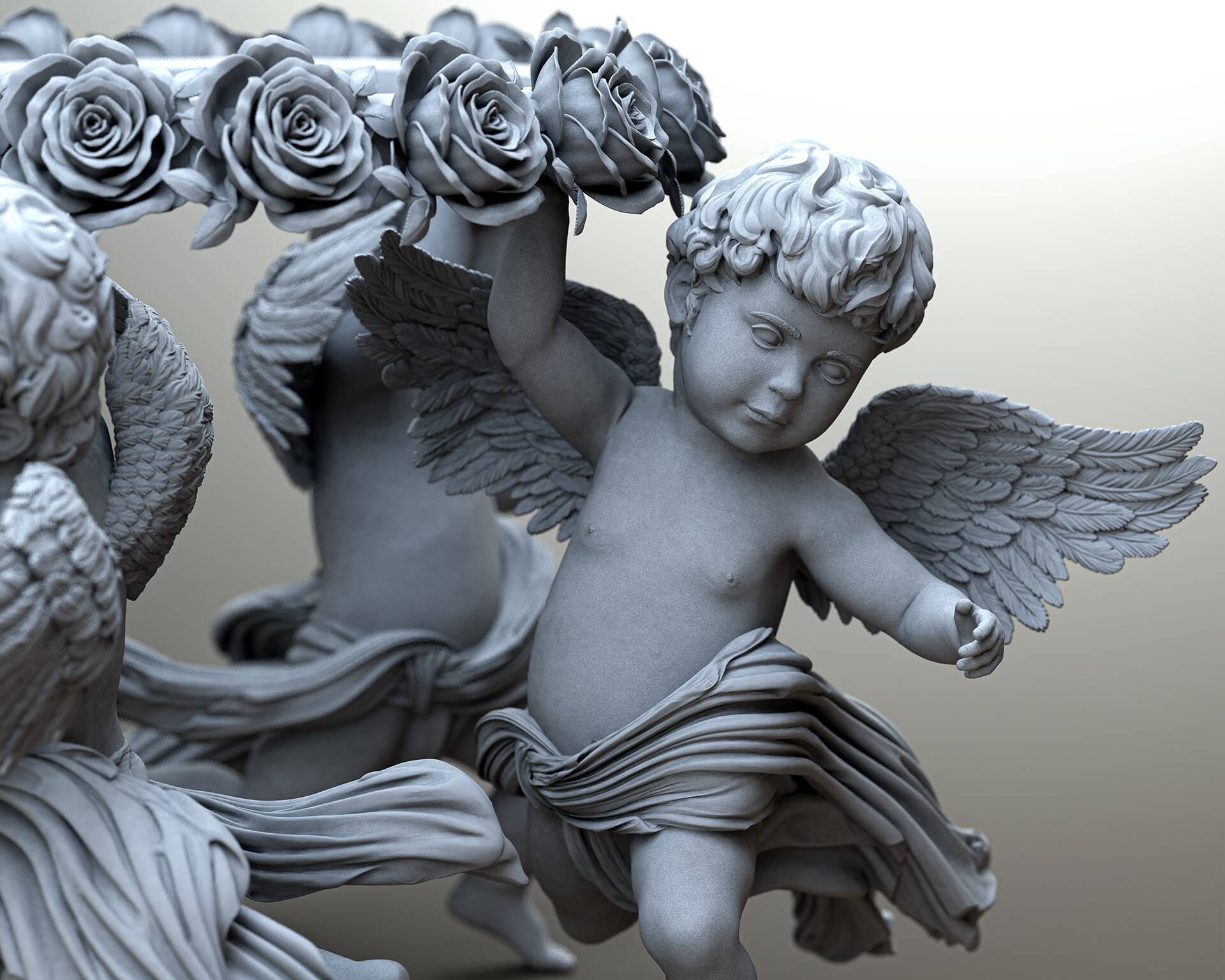 ArtStation - Cherub Angel - Sphere Holder