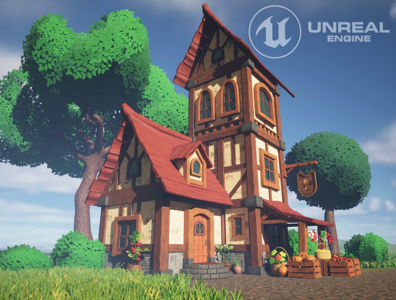 ArtStation - Stylized Medieval House