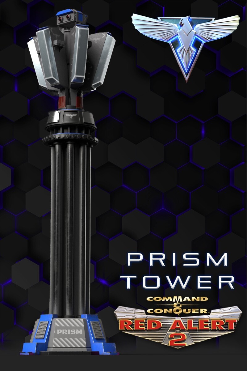 ArtStation - Prism Tower - C&C Red Alert 2 Fan Art