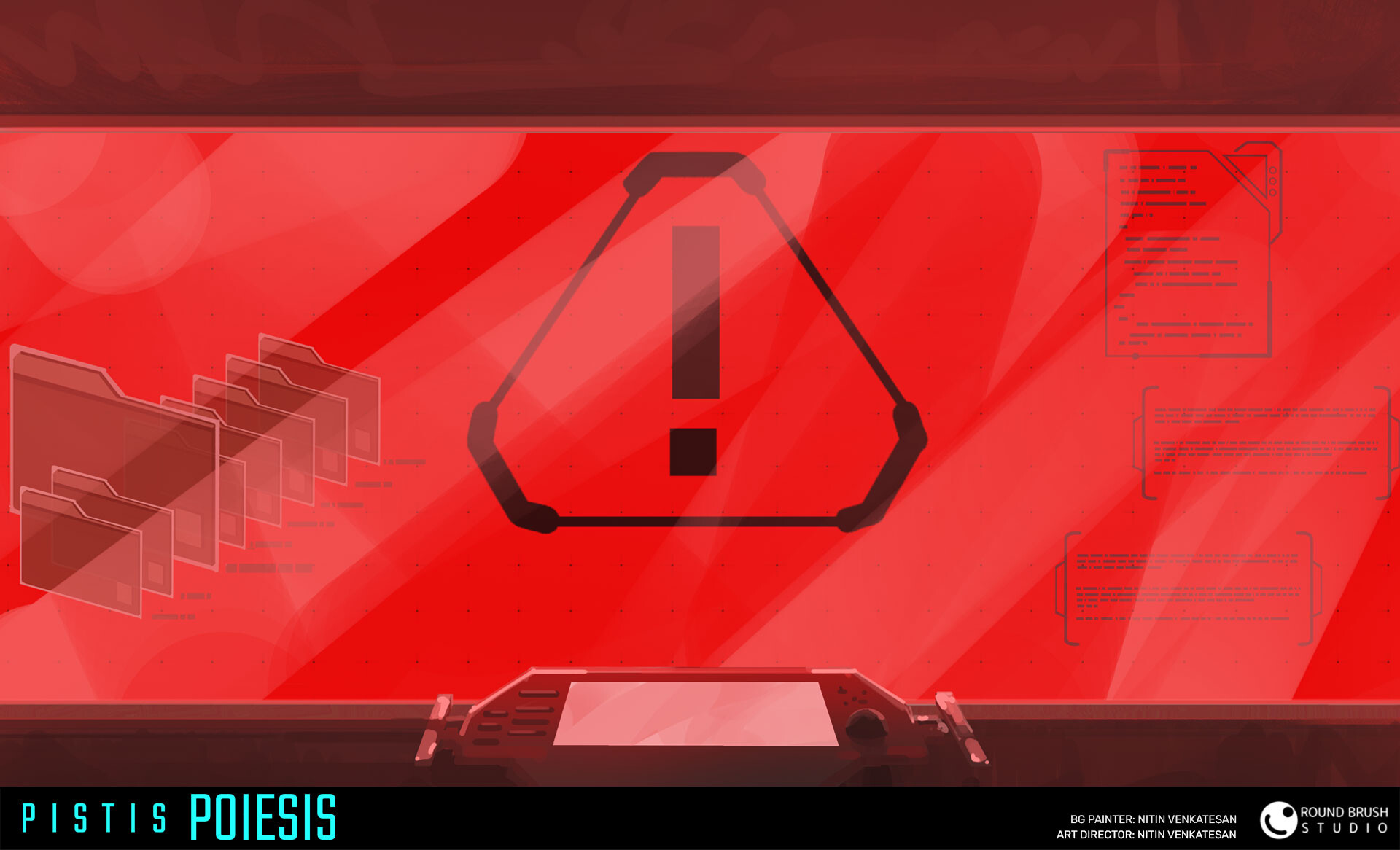 Calen Lewis - Pistis Poiesis - Control Room Monitor UI design