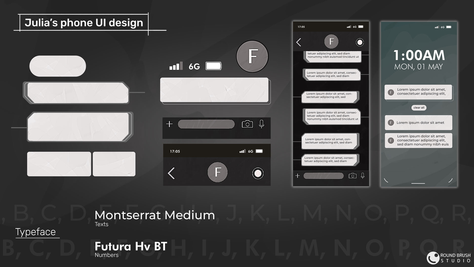 Calen Lewis - Pistis Poiesis - Julia's Phone UI design