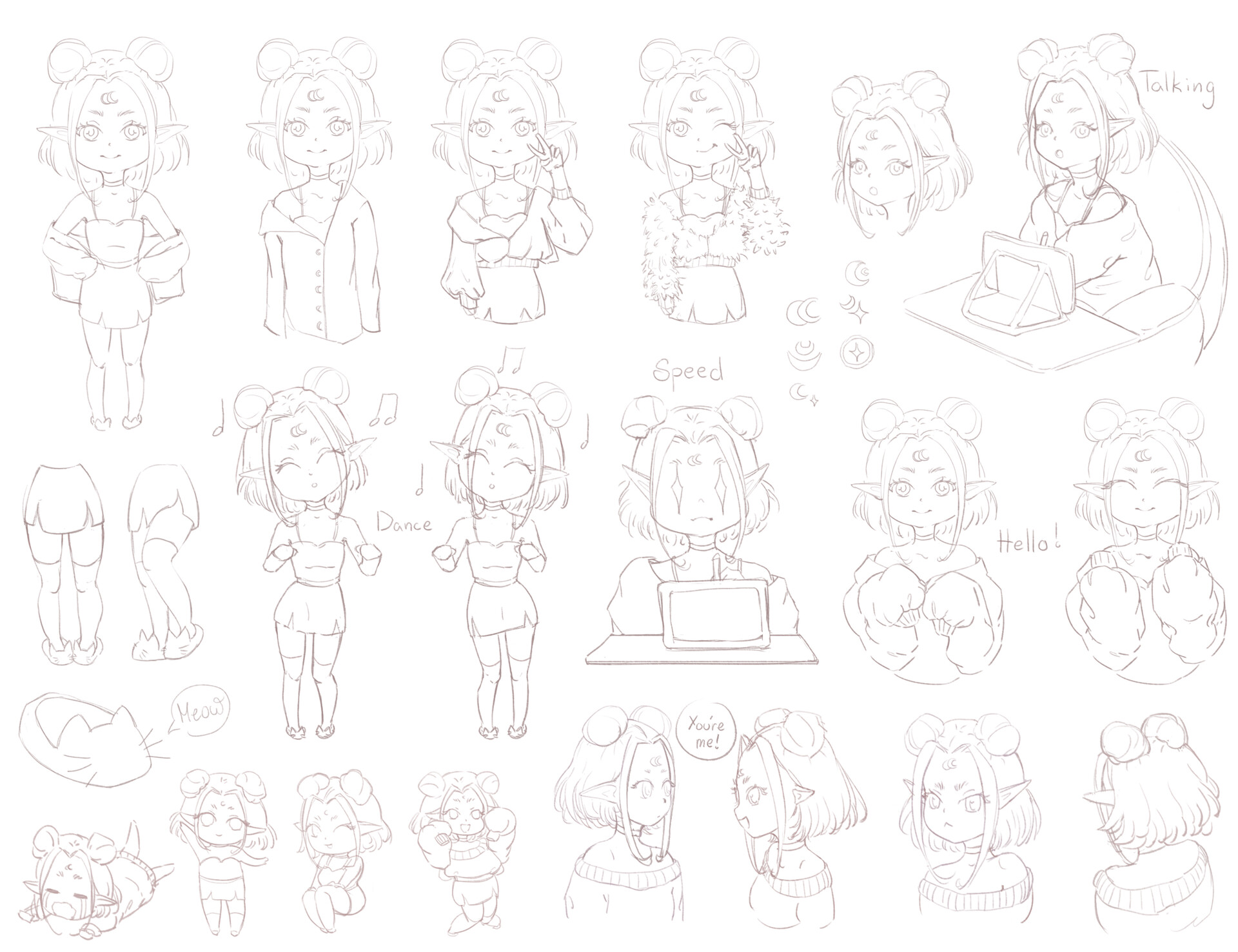 chibi dancing reference