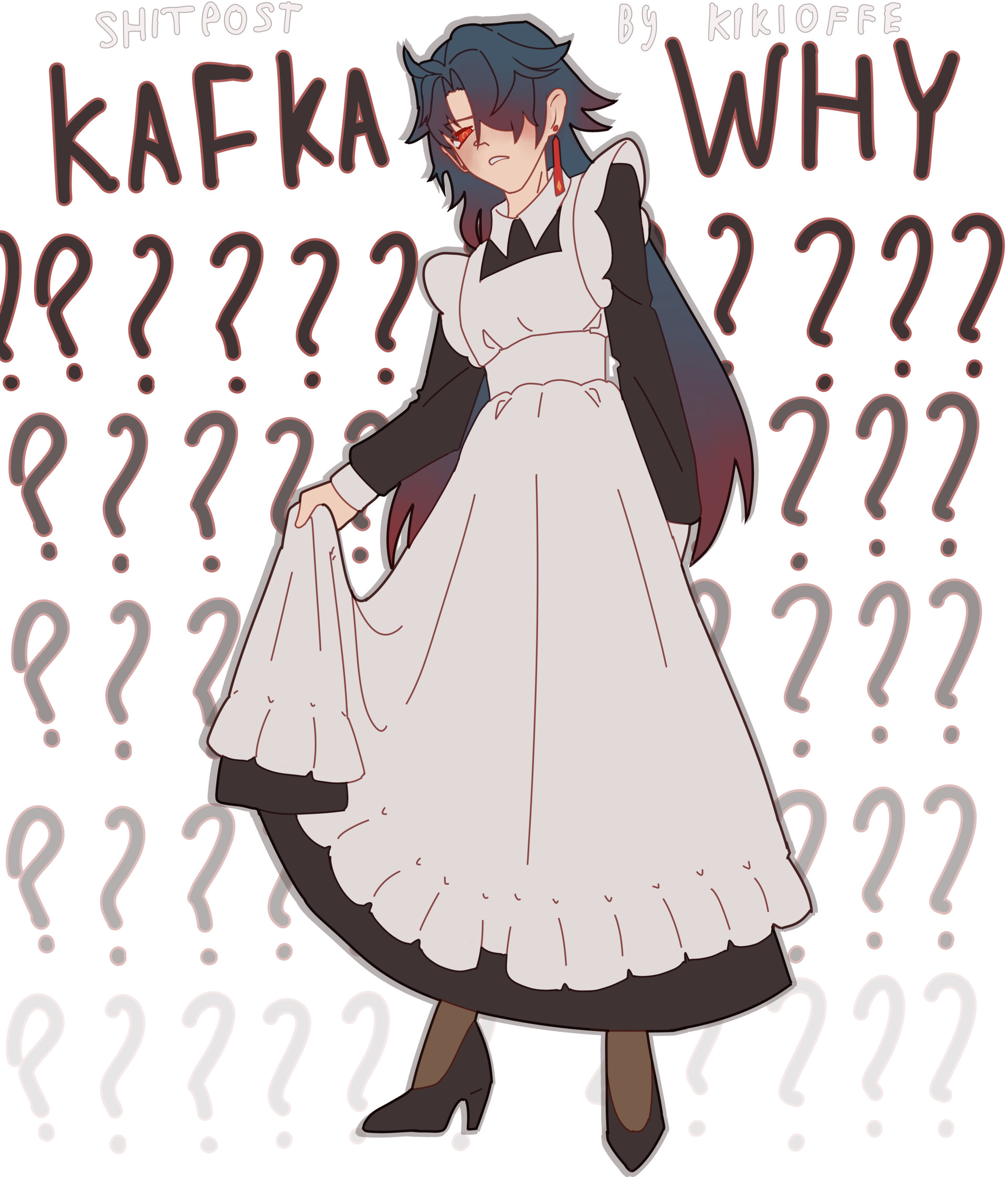 ArtStation - Blade in a maid autfit