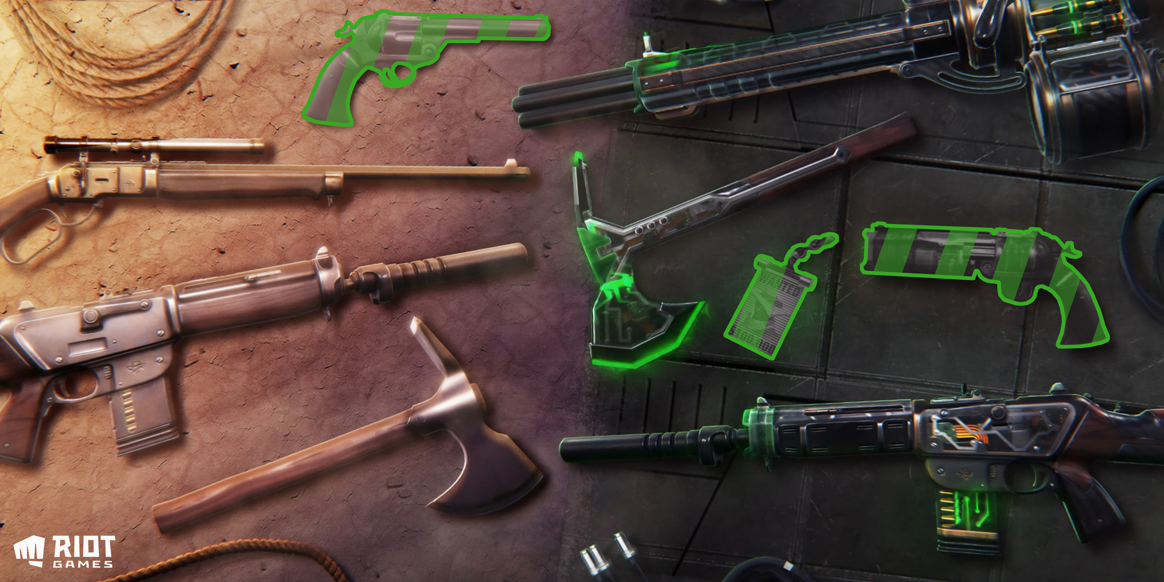 RABCAT GAME ART - VALORANT- 'Neo Frontier' Weapon Skinline