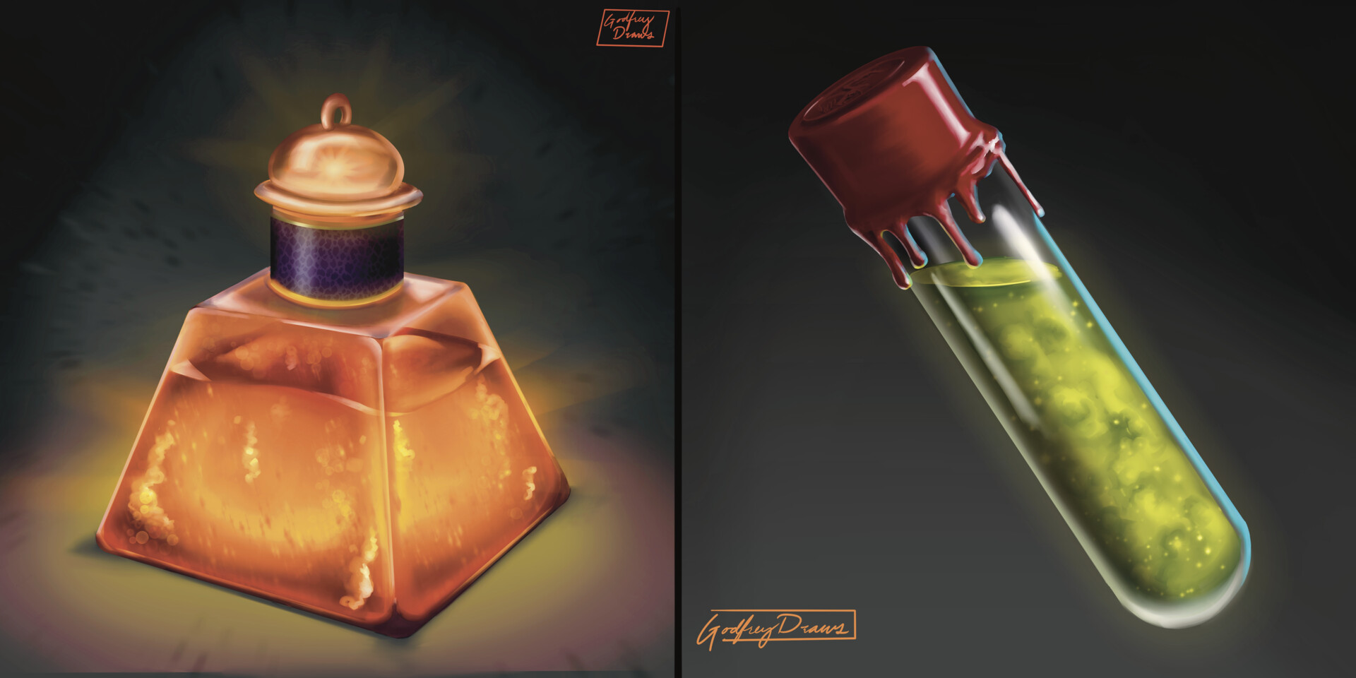 ArtStation - Potion Props