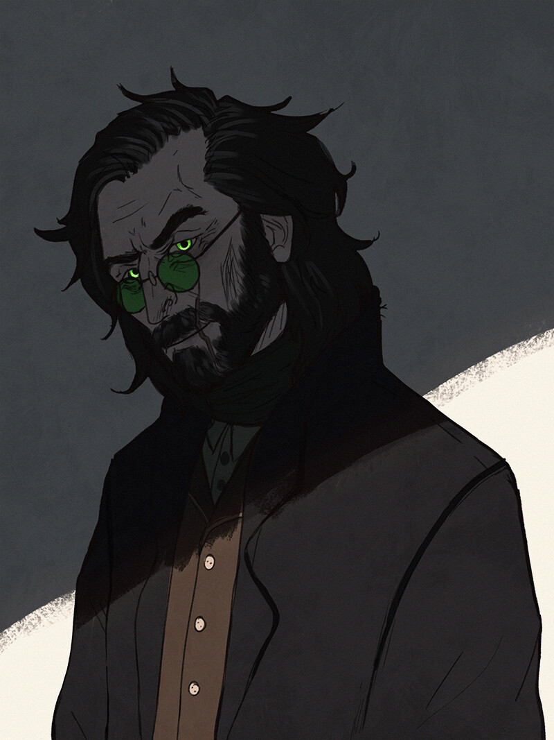 Nos - Reznik Callahan concepts/illustrations/char sheet/sketches