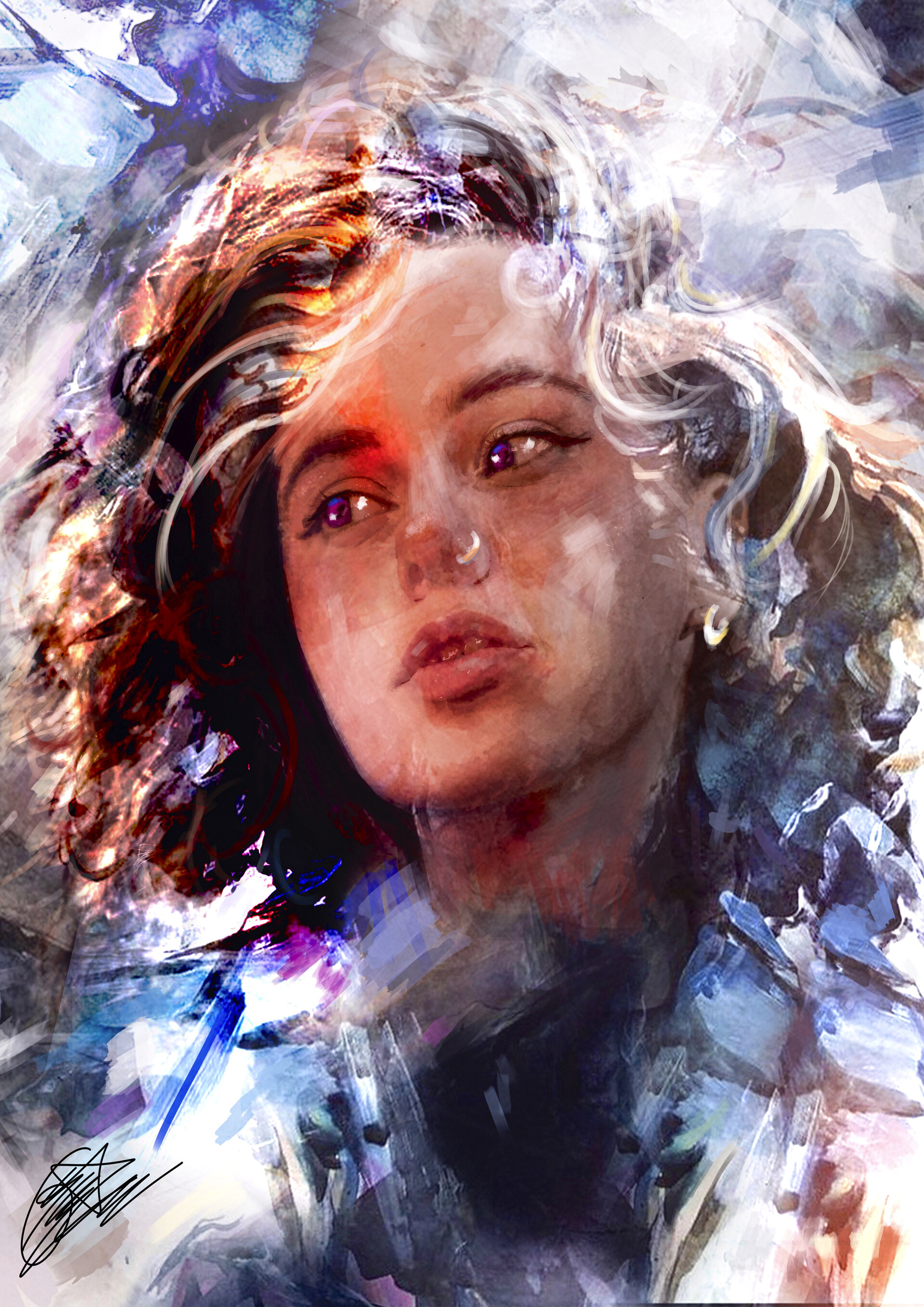 ArtStation - Digital Portrait study 1