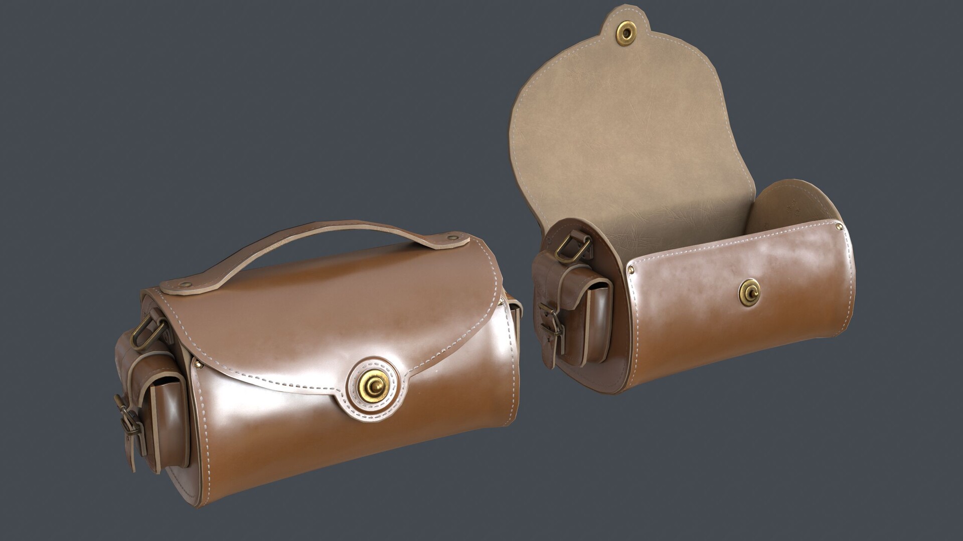 ArtStation - Realtime leather props