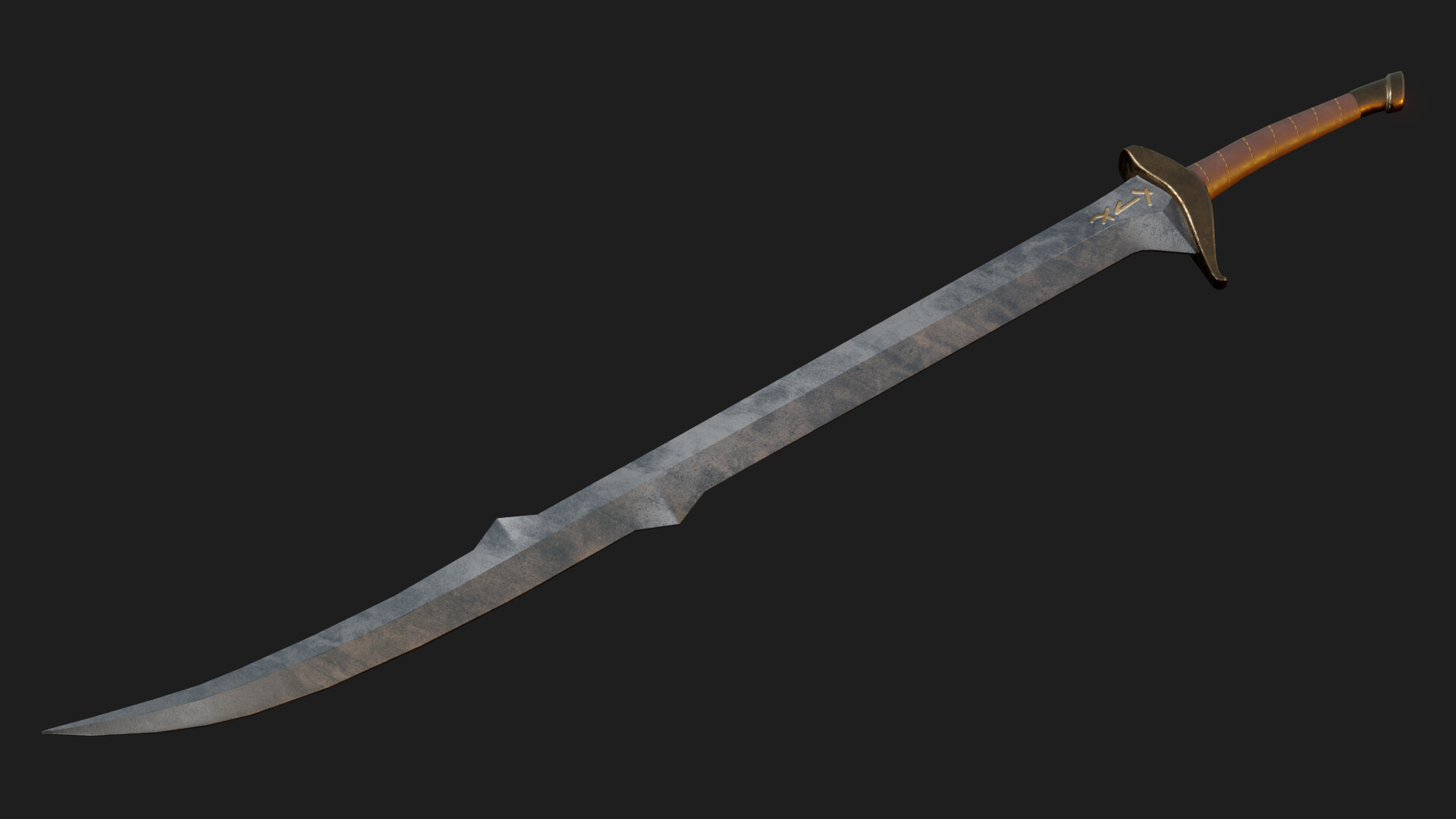 ArtStation - Old Curved Sword