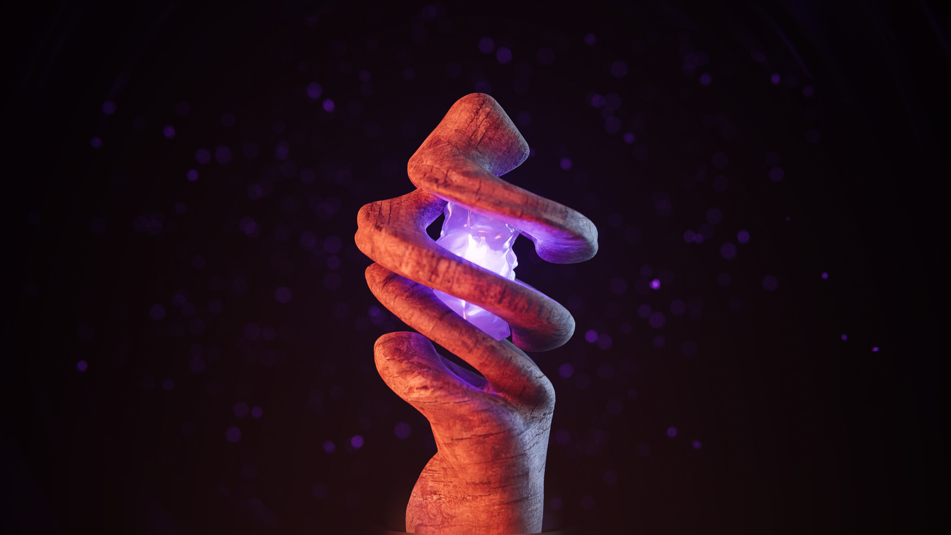 ArtStation - Enchanted Amethyst: Wooden Staff of Mystical Power