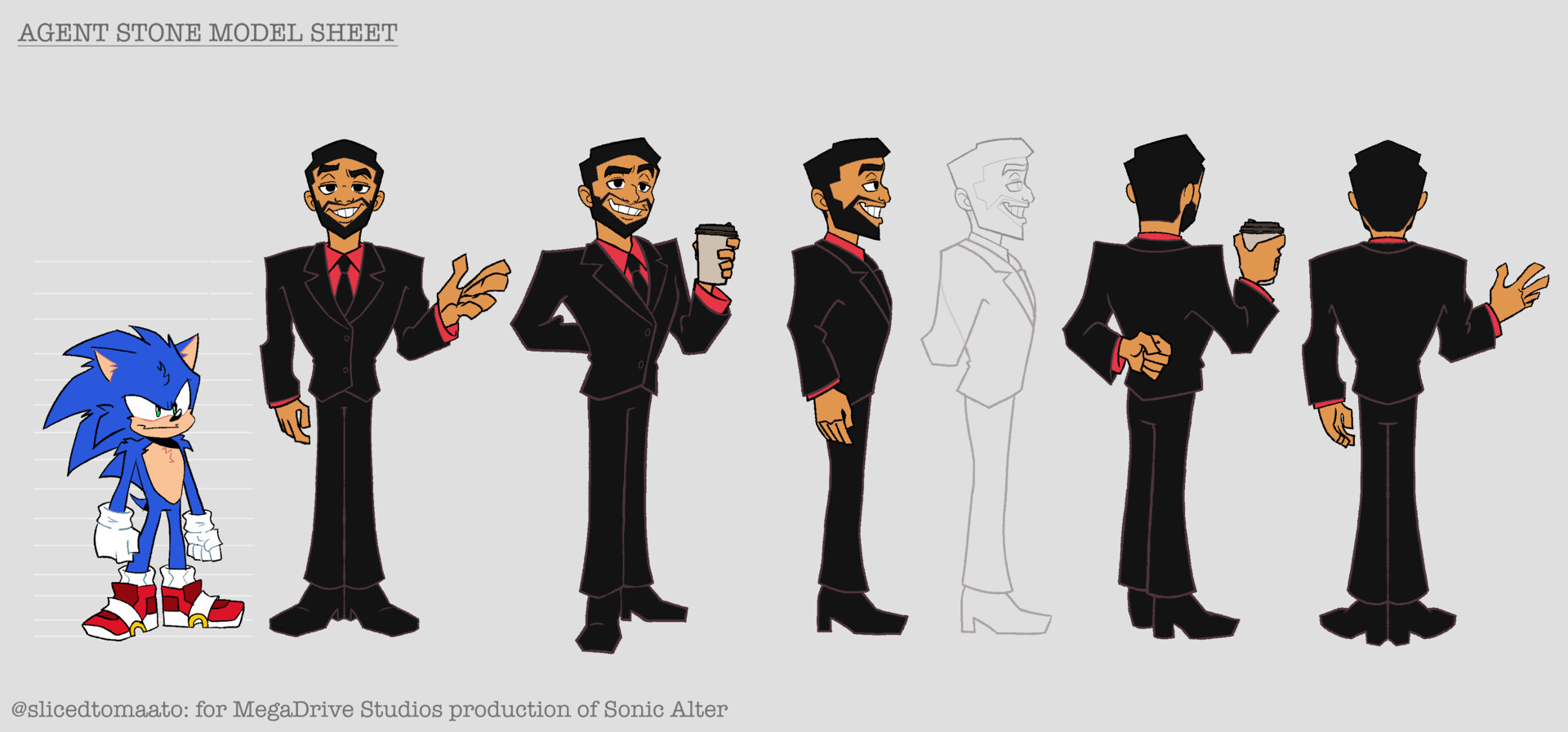 Sonic Character Model Sheet