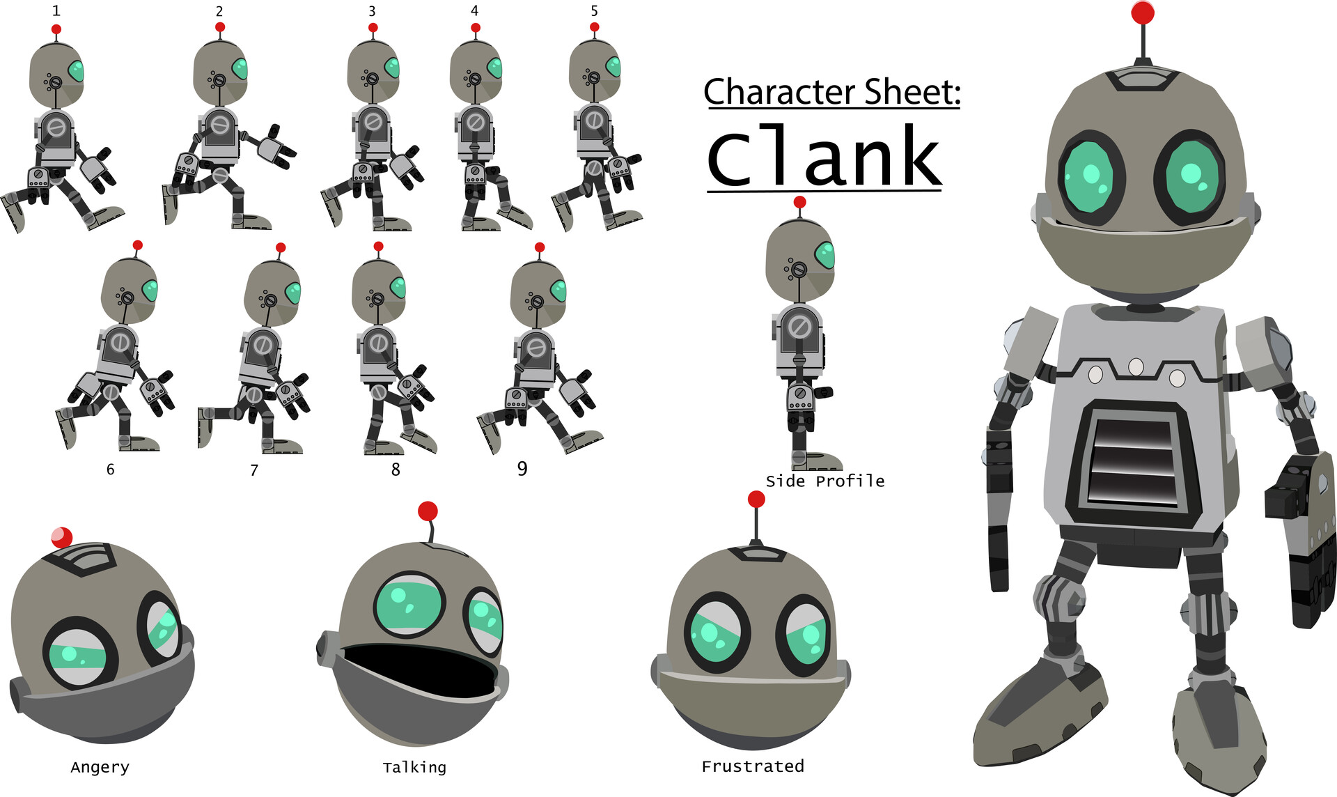ArtStation - Character Sheet: Clank