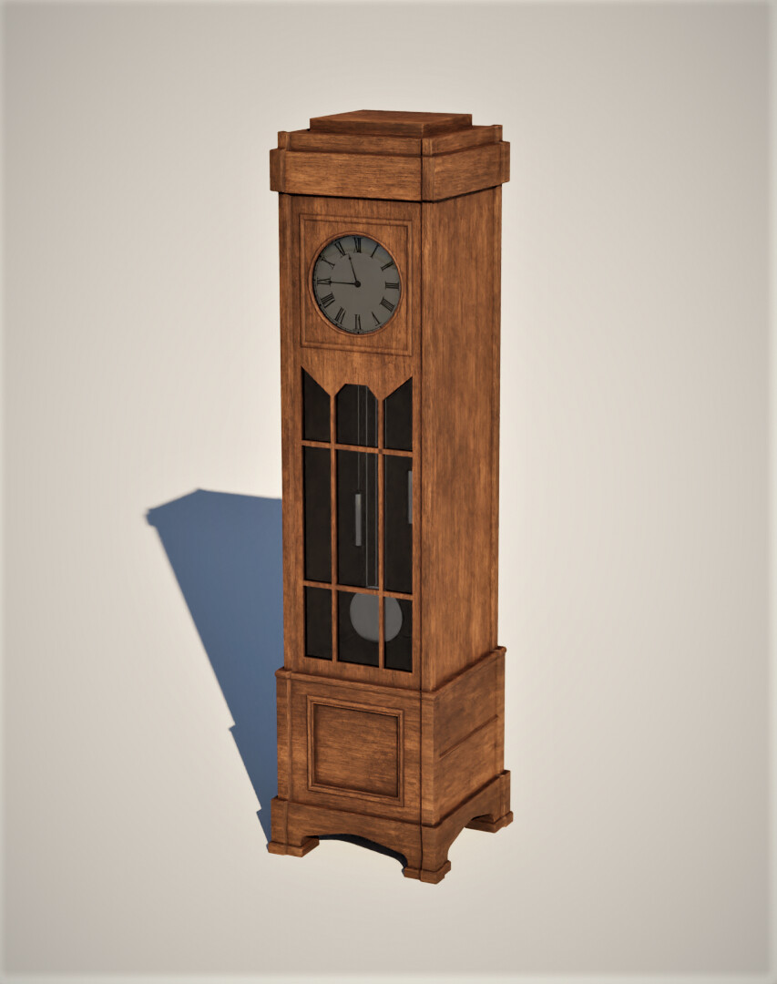 ArtStation - Standing Clock 3D