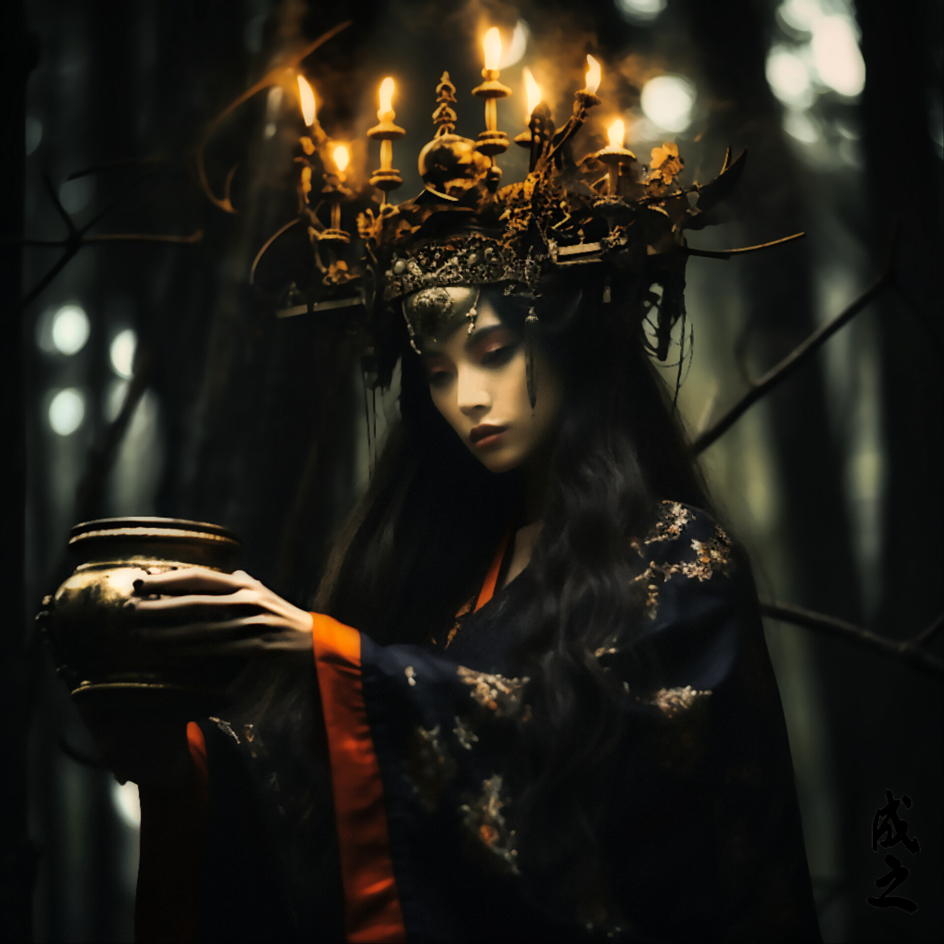 ArtStation - TAKIYASHA-HIME (JAPANESE WITCH WHO DEVISED THE RITUAL OF ...