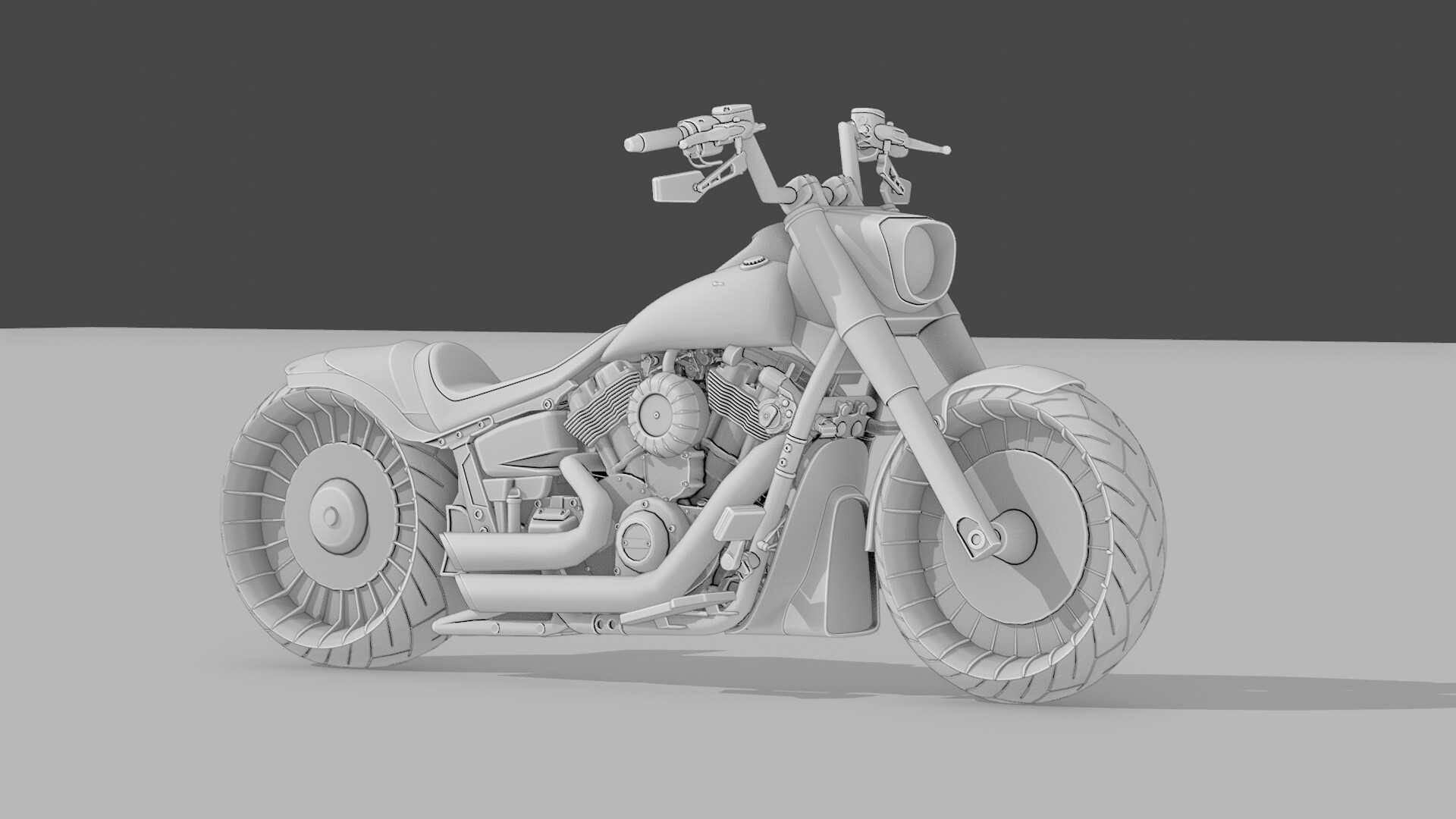 ArtStation - Harley Davidson Fat Boy Fat Box edition by Box39