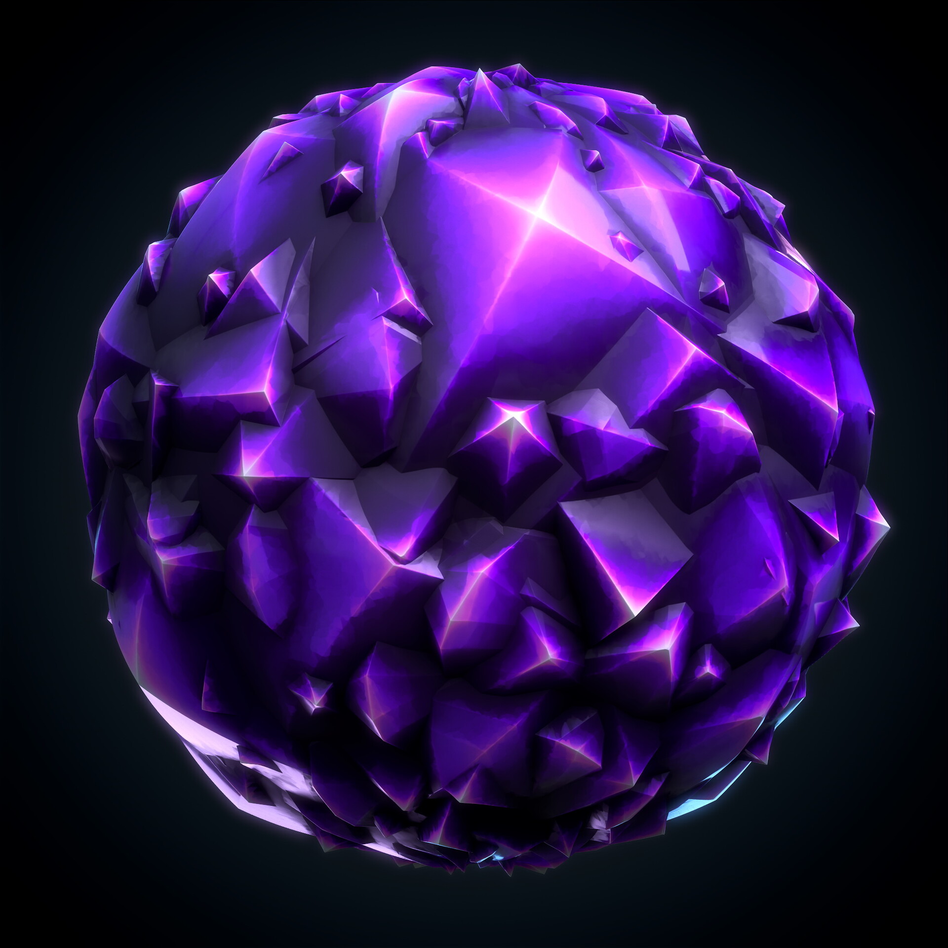 ArtStation - Crystal Stylized material - VOL 25 - Maps & SBS & Sbsar