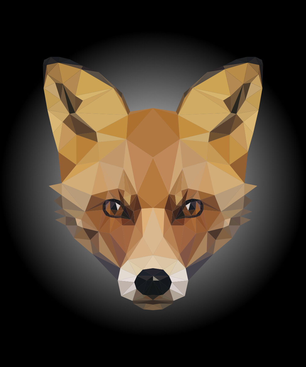 ArtStation - Polygon Art - Fox