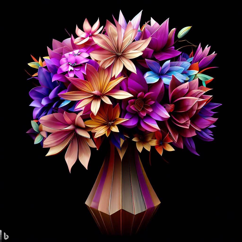 ArtStation - Origami Bouquet