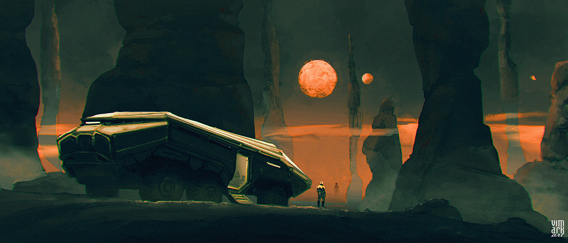 Alone by Maxim Mitenkov : r/ImaginaryVehicles