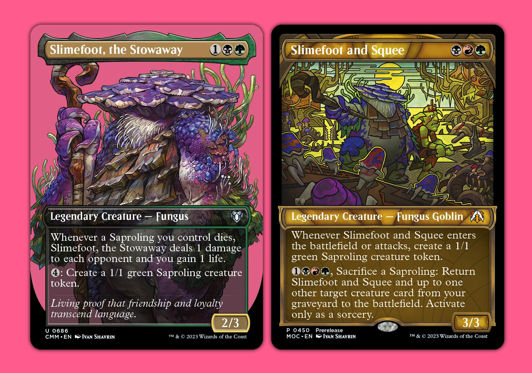 Ivan Shavrin - magic the gathering SLIMEFOOT AND SQUEE shavrin