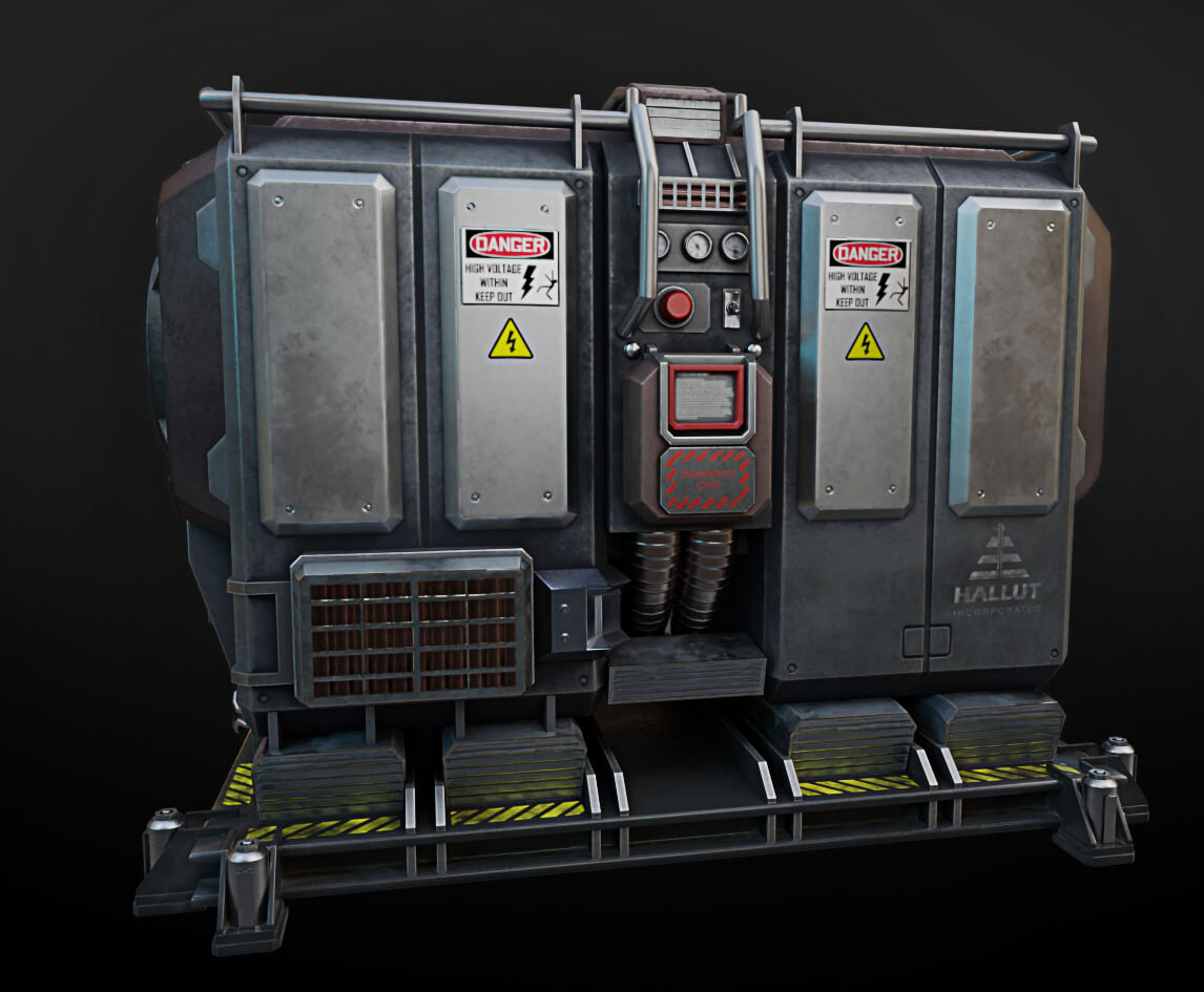 ArtStation - Low Poly Sci- Fi Generator(single UV)