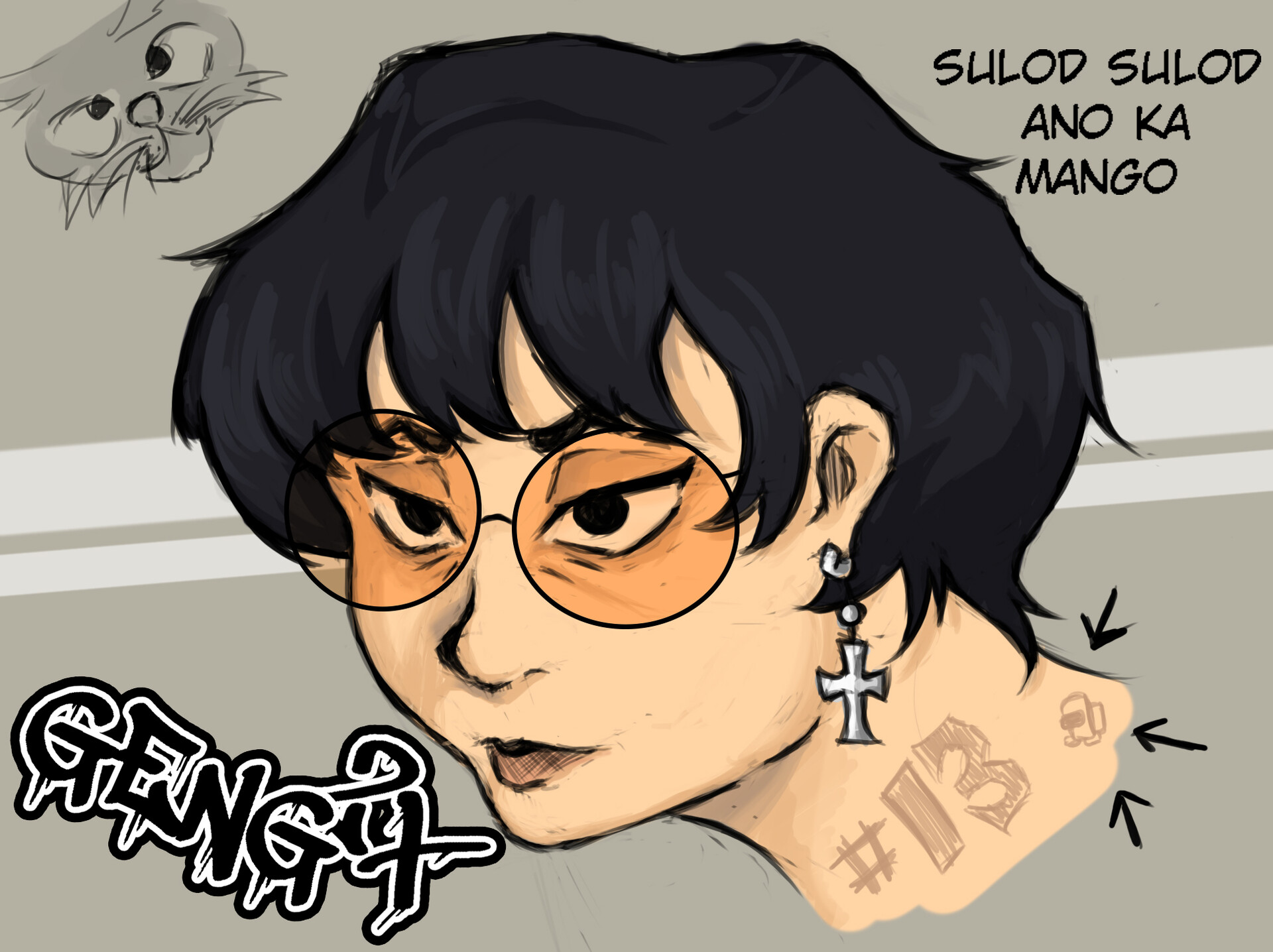 ArtStation - yasified self portrait