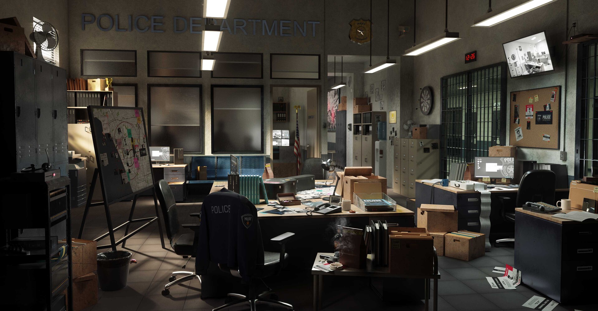 ArtStation - "Police Dept." - 3D Models & Materials Kit