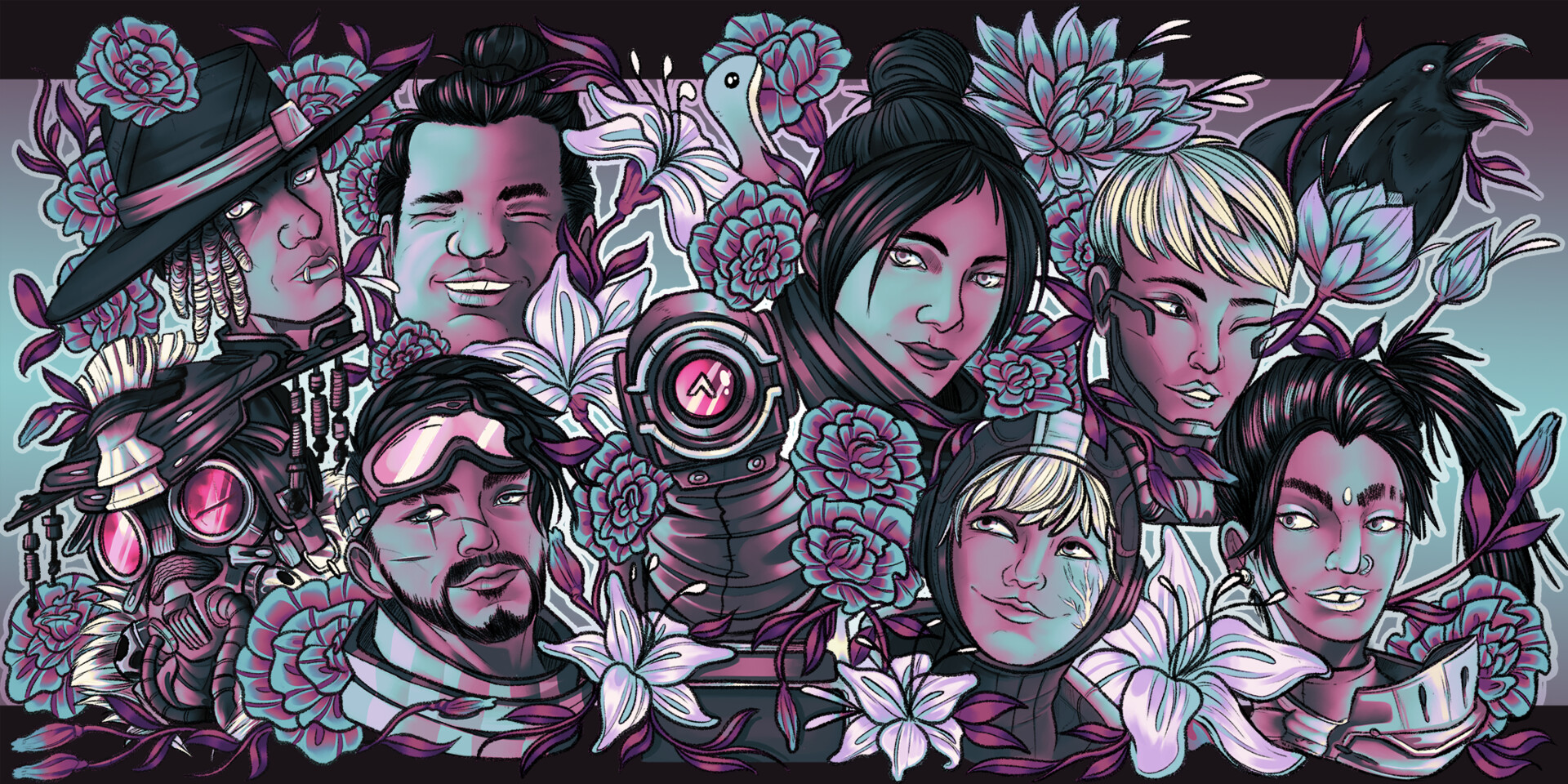 ArtStation - Big Maude Murals - Apex Legends Colab