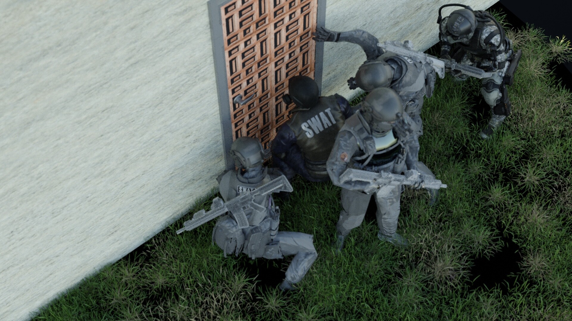 ArtStation - S.W.A.T team - Tactical entry.