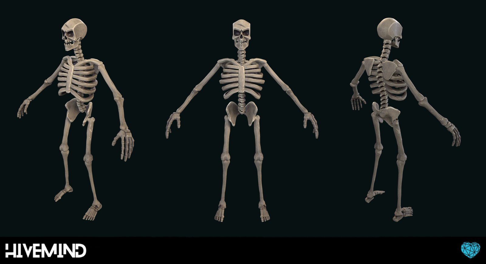 Cyan Heart Studio - Stylized Skeleton and Clothes - Hivemind