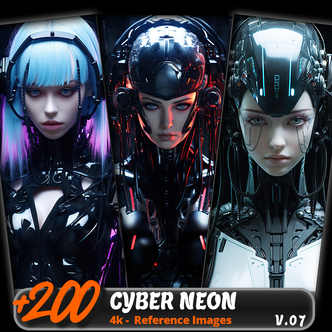 ArtStation - CYBER NEON VOL.07/ 4K/ Reference Image