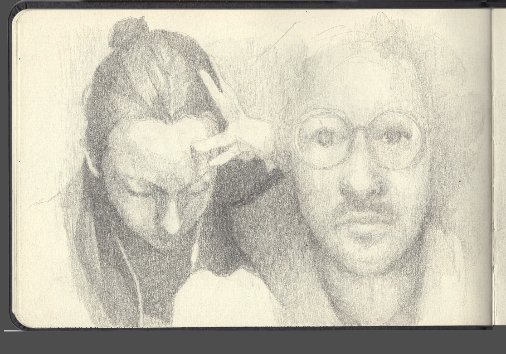 Javier Domenichini - "Drawing studies # 3" - portrait sketch