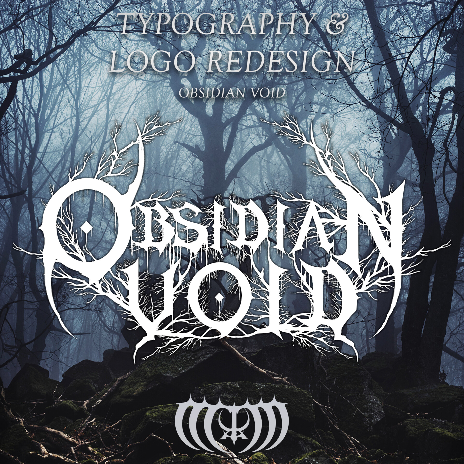 ArtStation - Typography Logo /// Obsidian Void