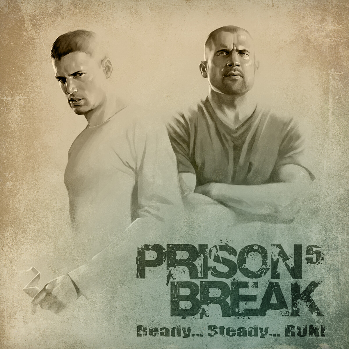 Daniel Digin - Brothers - `Prison Break` Fanart - Portrait Practice