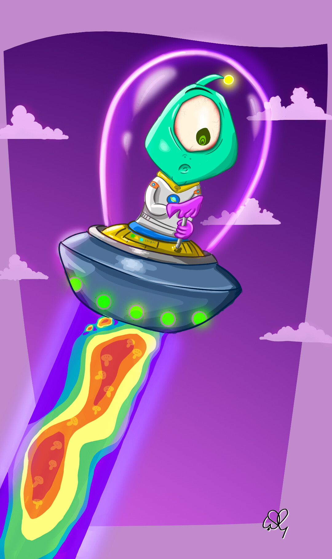 ArtStation - Alien sowing magic mushrooms seeds