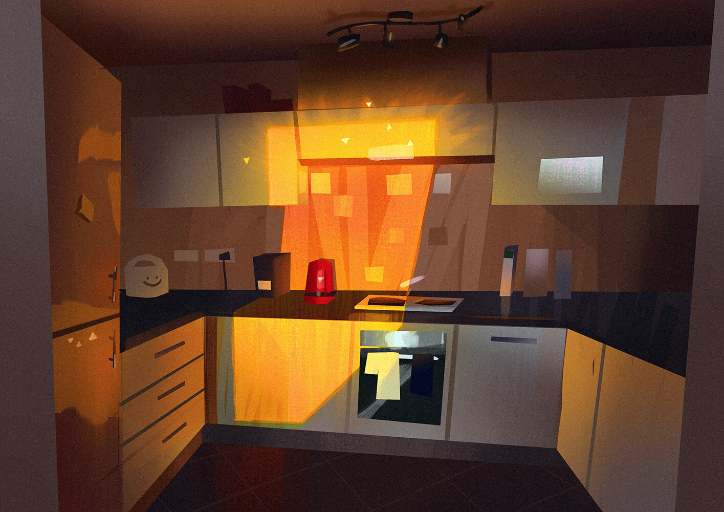 ArtStation - Kitchen Study