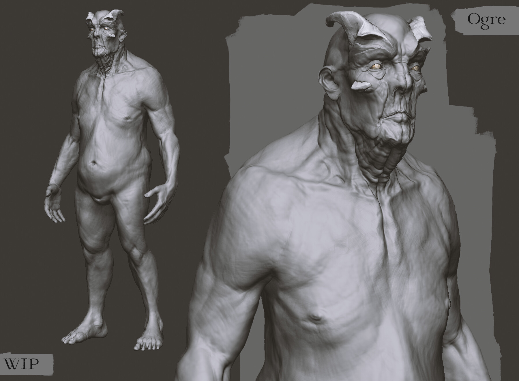 ArtStation - Ogre - study WIP