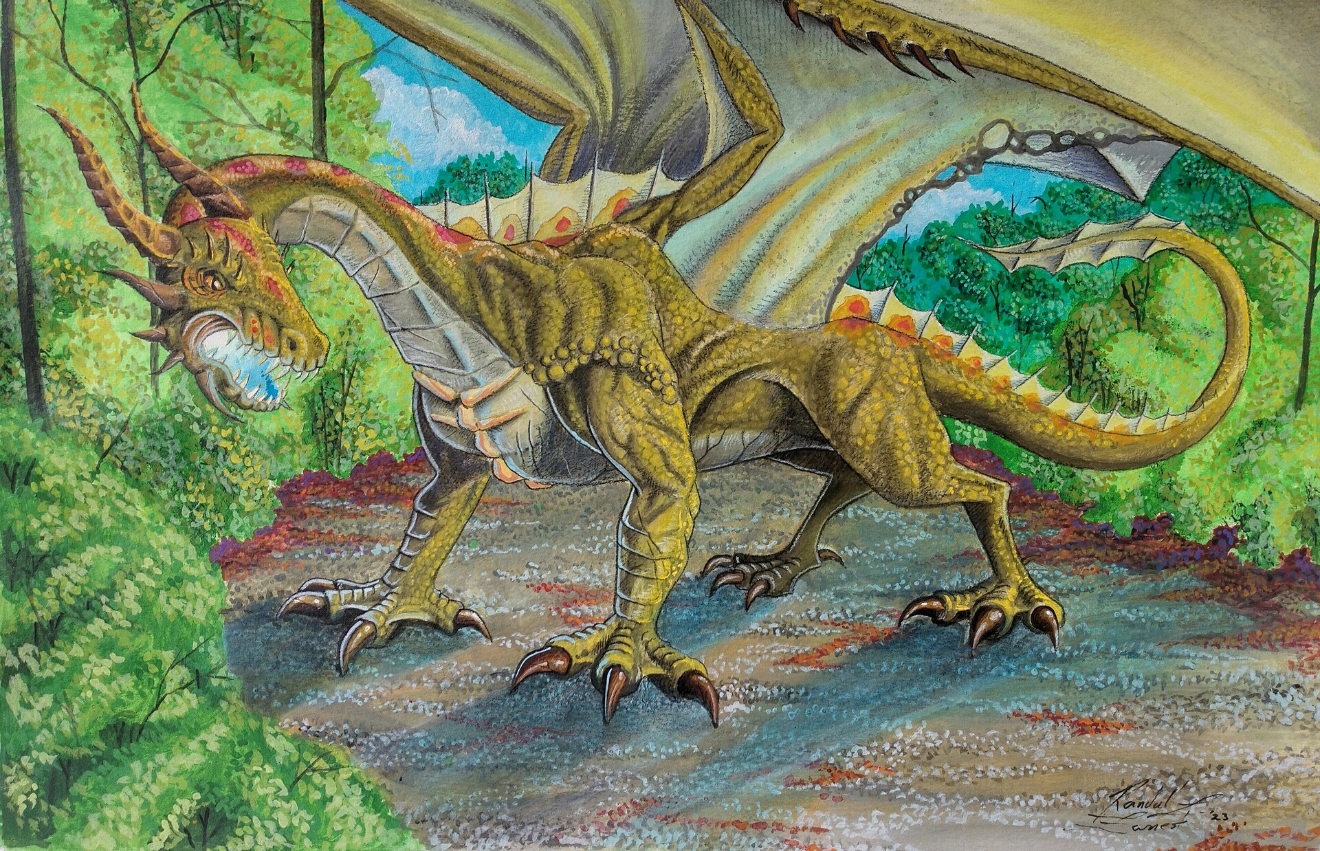 ArtStation - Forest Dragon