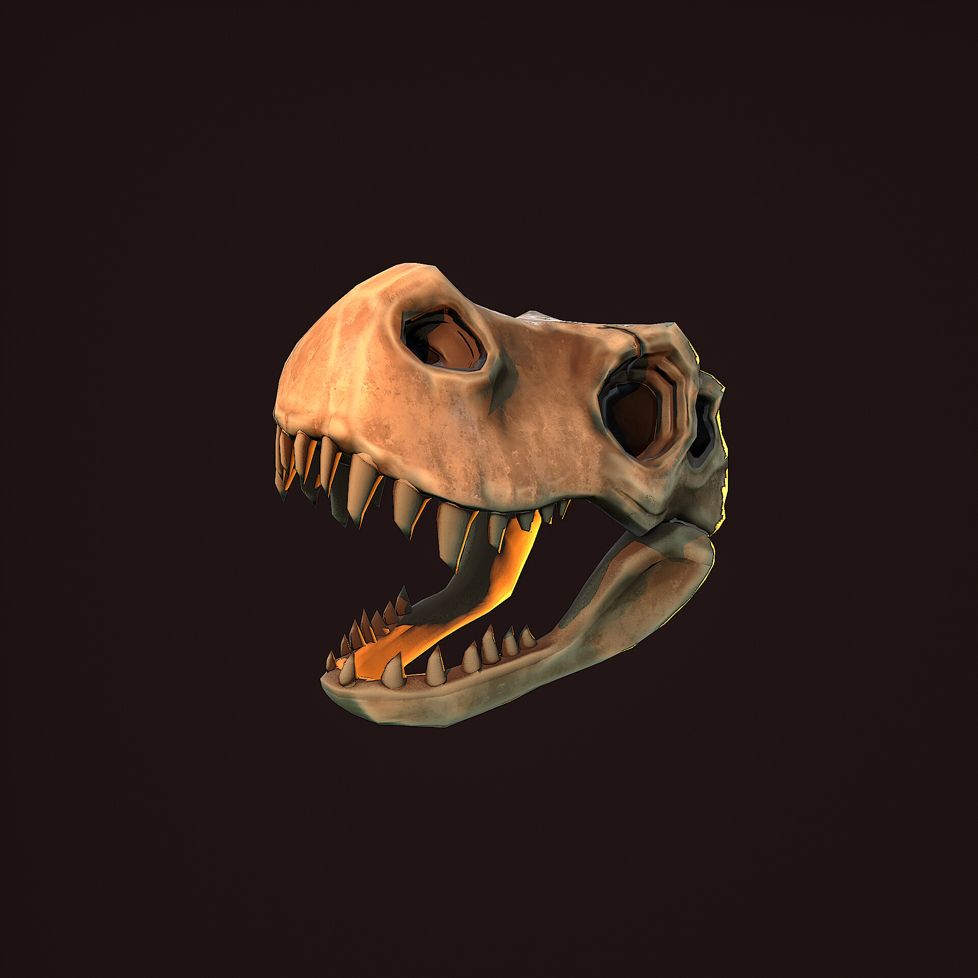 ArtStation - T-Rex Stylized Skull