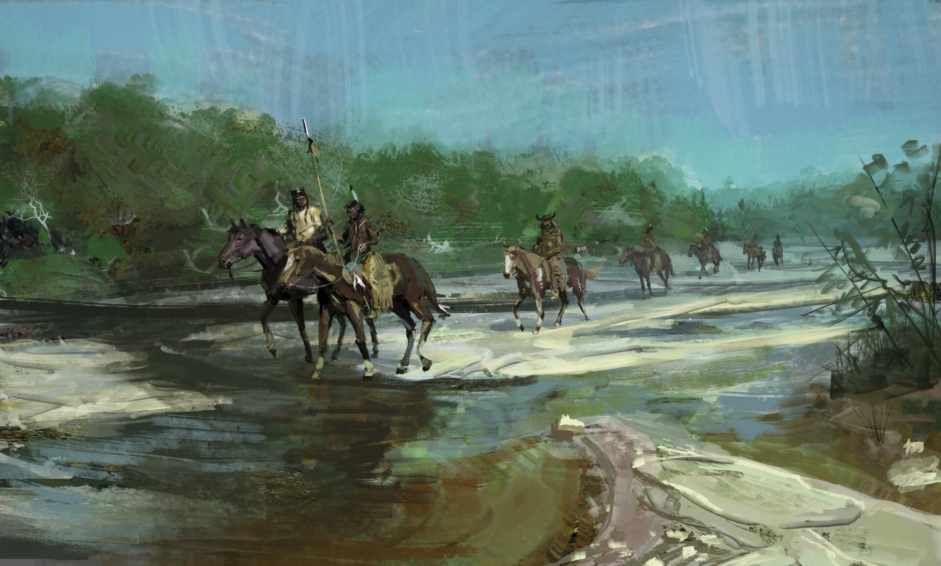 ArtStation - Speedpaint Master Studies - Tom Lovell - Comanche Moon
