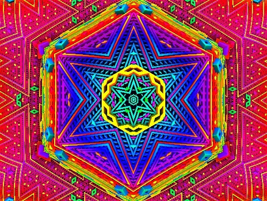 ArtStation - Hexagonal star fractal 16