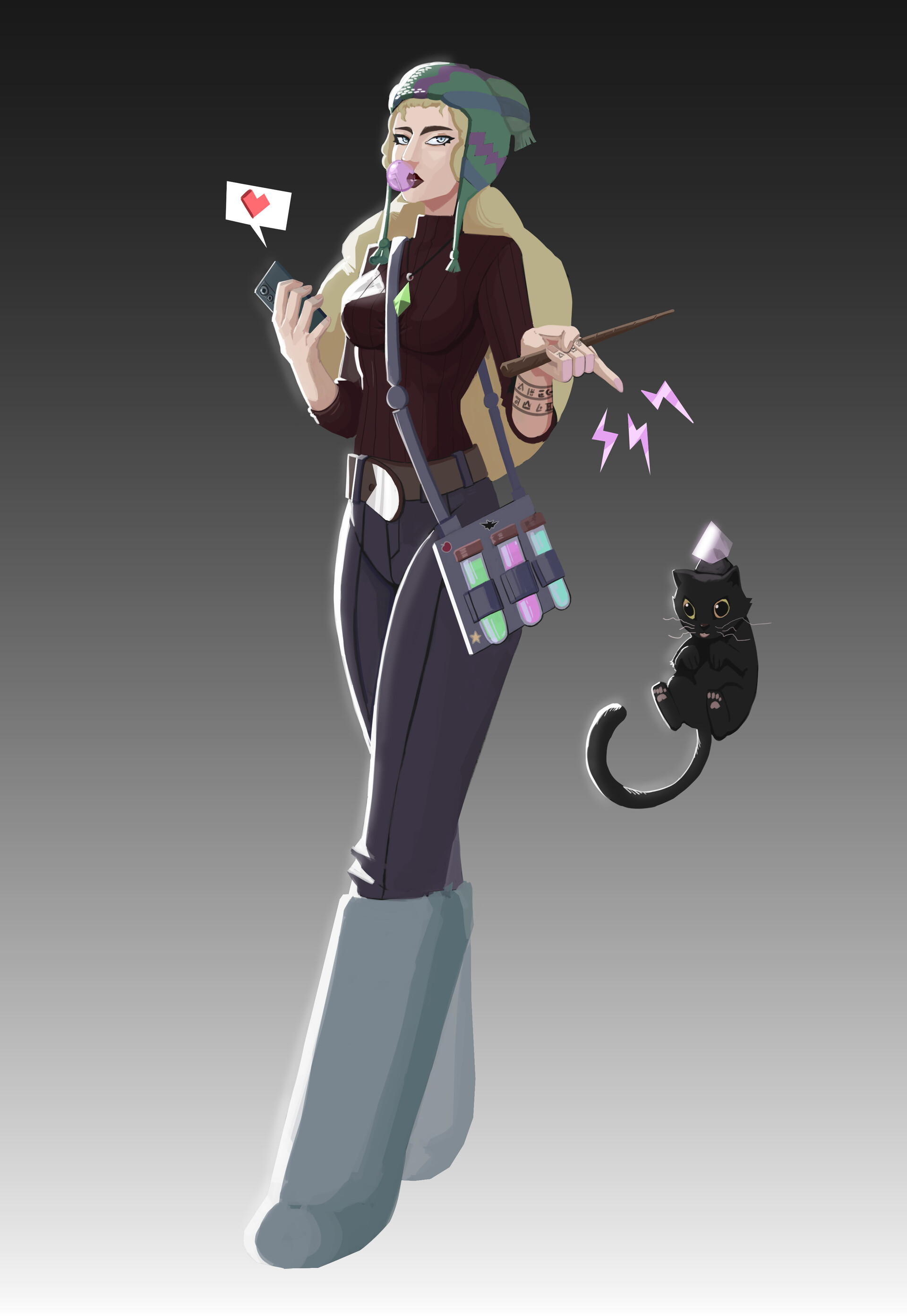 ArtStation - modern witch theme character for "the character design ...